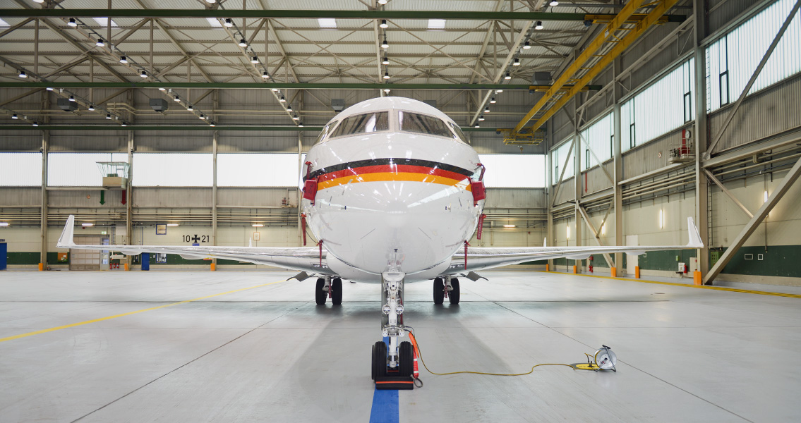 Special floor system for the Special Air Mission Wing - MC-Bauchemie